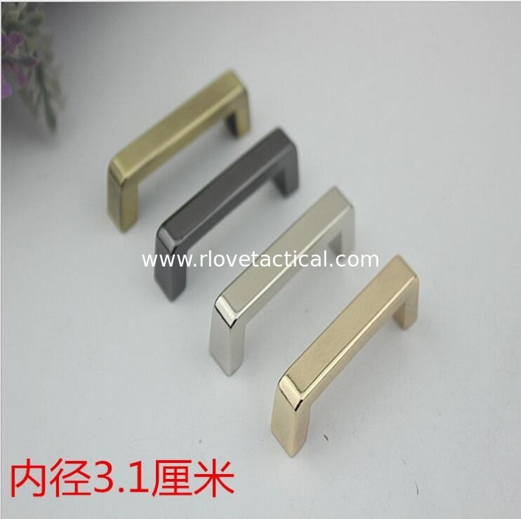 Bag accessories nickel color 31 mm zinc alloy metal arch bridge with hanging plating