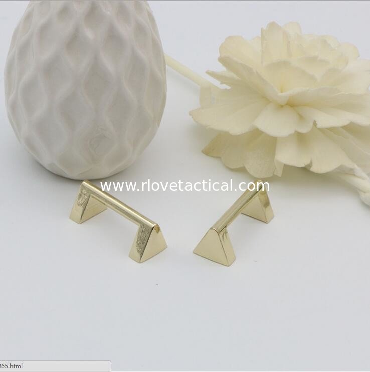 Purse bag accessories light gold 20 mm arch screw button bridge metal buckle for bag strap