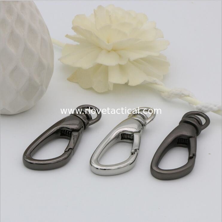 Creative novelty design gunmetal color car hardware accessories metal key chain snap hooks