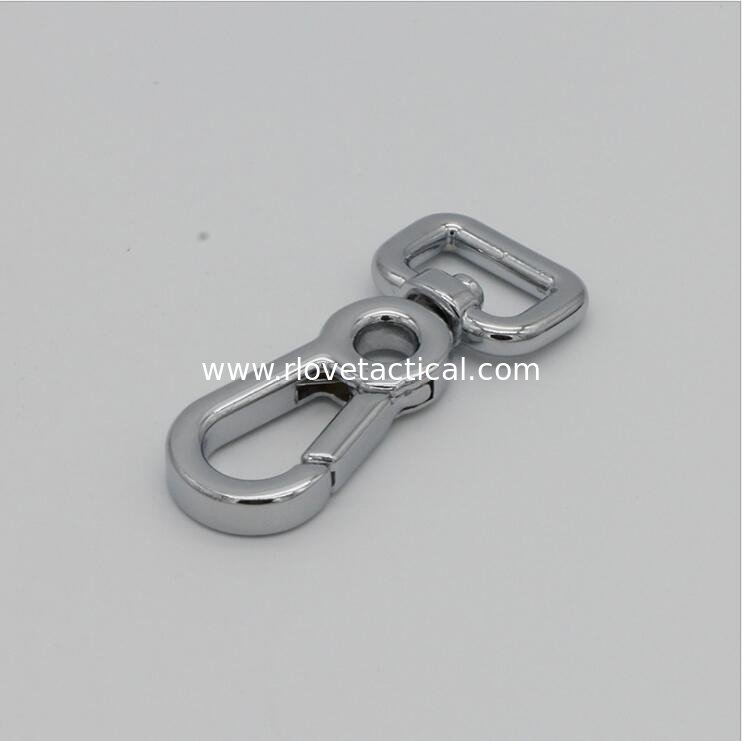 Mass bulk production zinc alloy silver color 12.4 mm metal snap swivel hook for bags