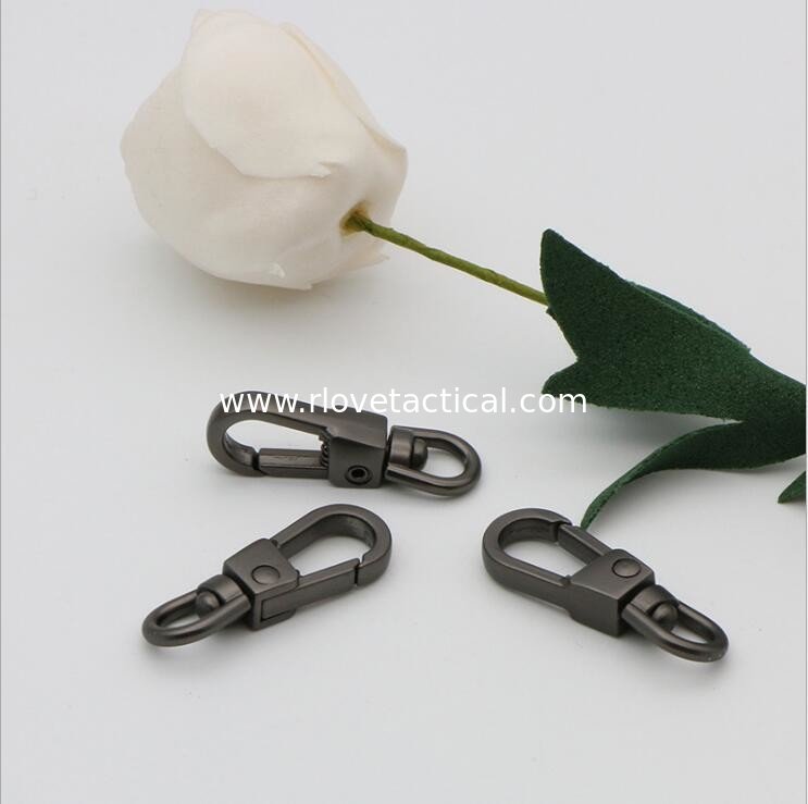 OEM gunmetal color 3.67 grams handbag fitting fashion snap hook for webbing