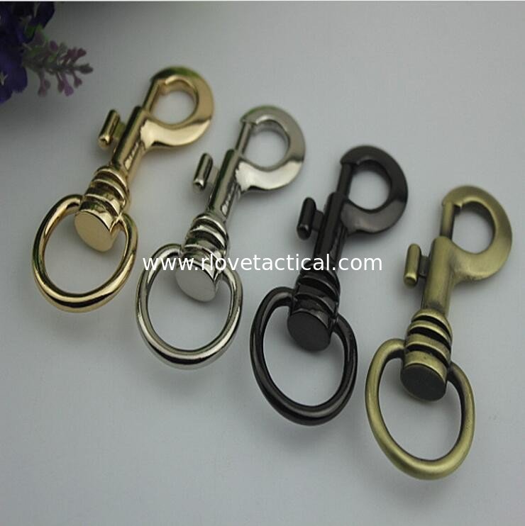 Europe popular fashion 24 mm metal nickel dog leash snap hook for pet collar