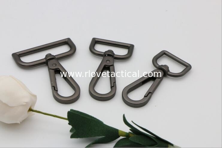 Factory wholesale top quality 1 inch metal swivel snap hook gunmetal for handbag