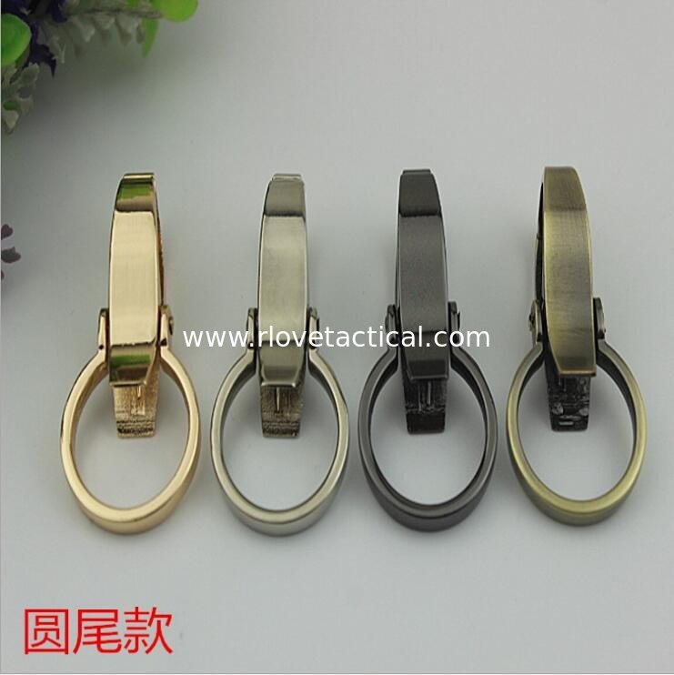 Galvanized accessories multi-color 1 inch metal round shape zinc plated snap hook for handbags