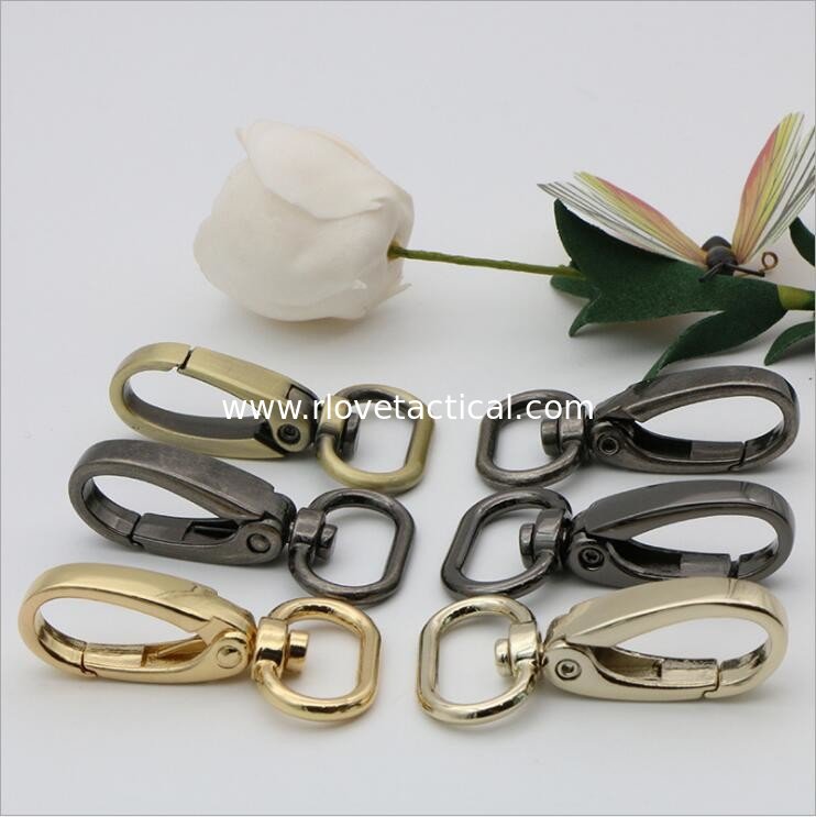 OEM high polishing various color zinc alloy 19.5 mm metal swivel eye snap hook for dog collar