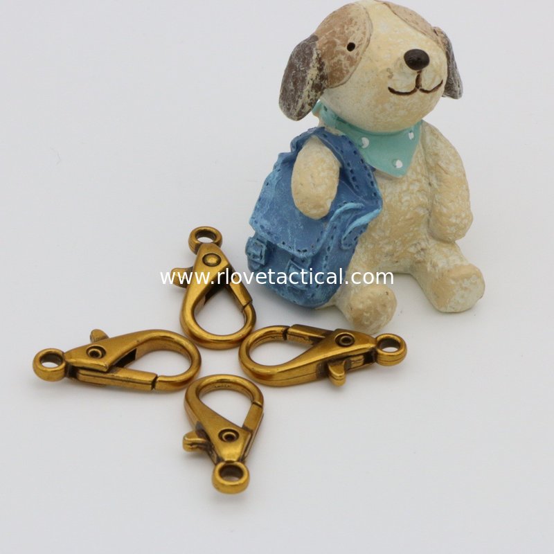 Reliable and cheap zinc alloy small lobster claw clasp OEP color fashion snap hook for purse