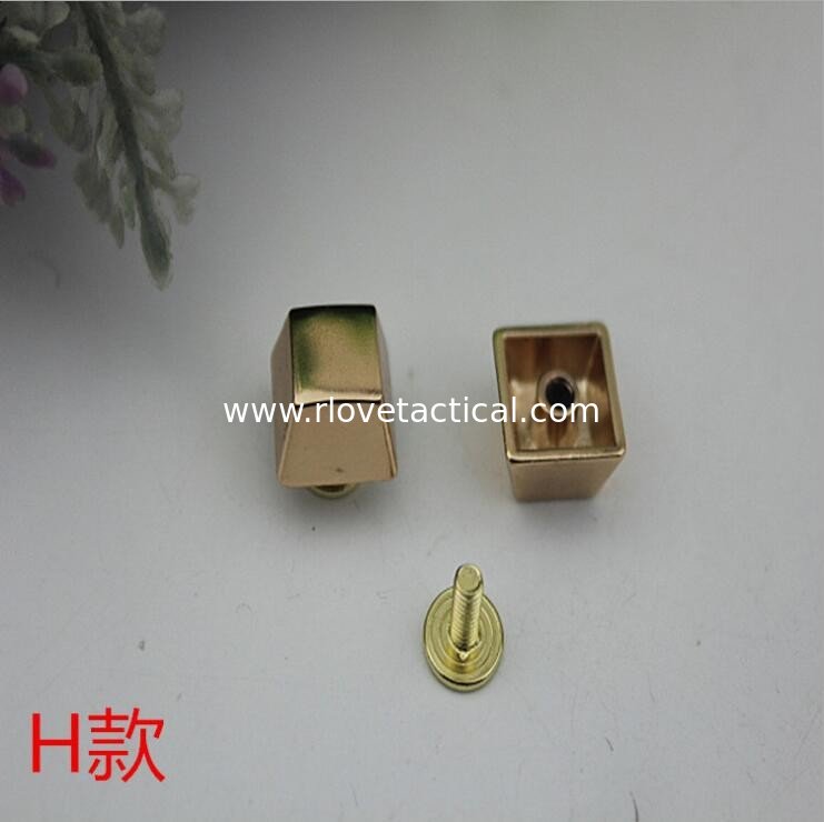 2019 New idea products design square 8 mm gold metal decorative rivets for handbag