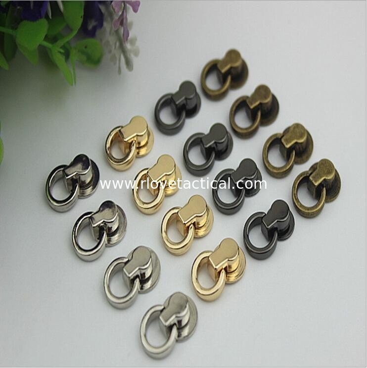 Multi-color zinc alloy material 8 mm decorative handbag hardware rivets and metal buckles