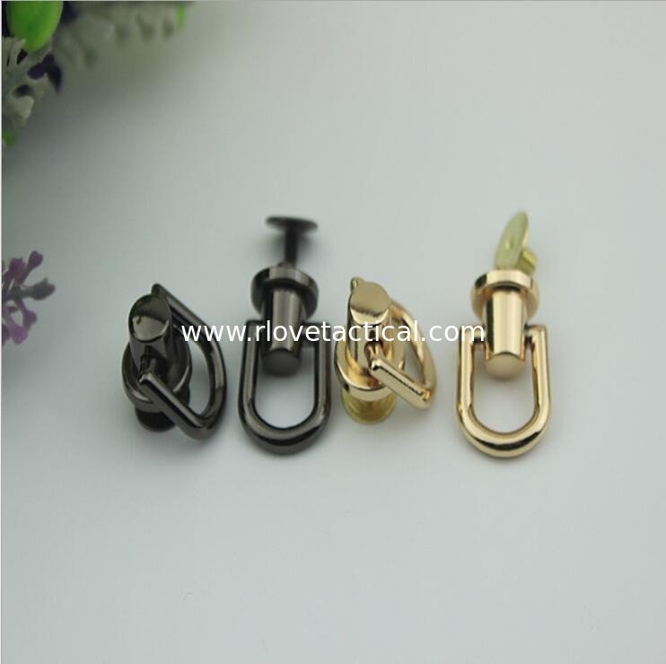 Hot products gold 10 mm metal strap buckles decorative rivets for leather handbag