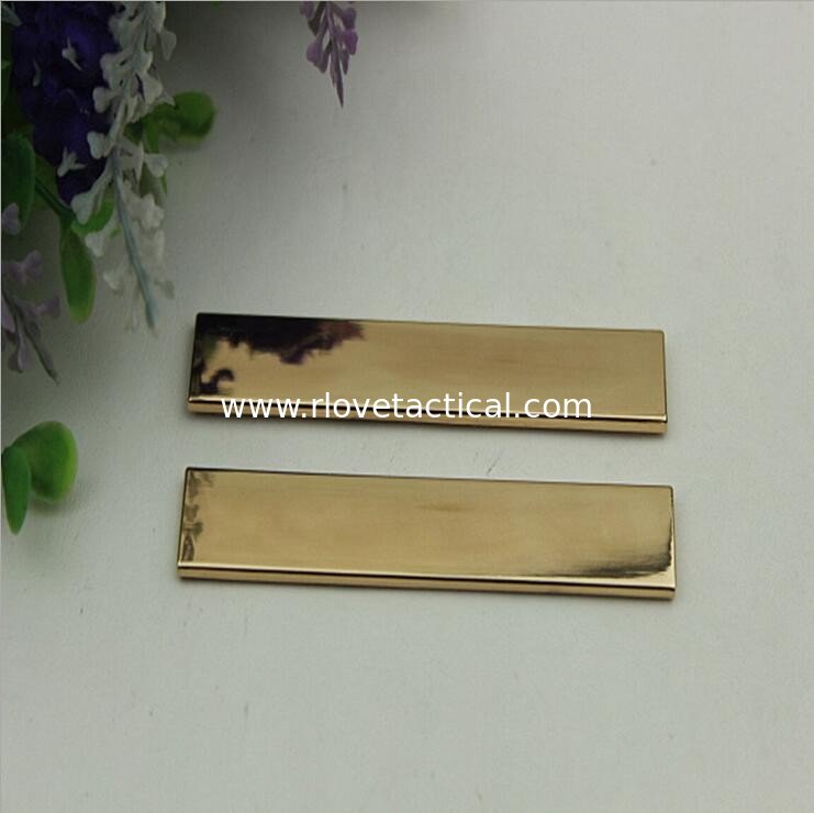 Handbag accessories fashion zinc alloy 80 mm length rectangular metal frame corner protector with iron feet