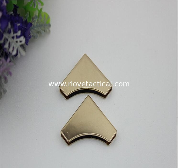 Fashion style zinc alloy light gold handbag corner protectors from China factory