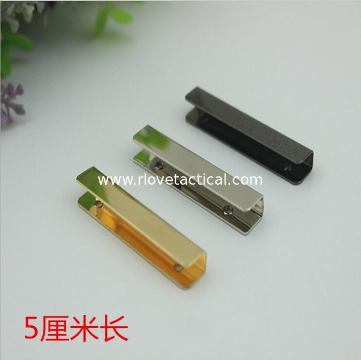Various color zinc alloy 50 mm length handbag hardware metal corners protector for leather