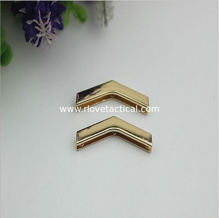 Designer handbag hardware decorative accessories gold metal corner angles protector