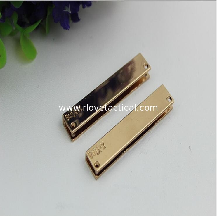 Standard level light gold metal handbag corner protector for  bag accessory