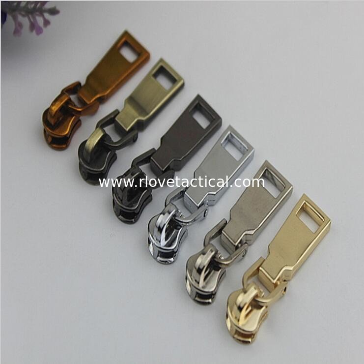 2018 DIY new style custom design zinc alloy 6 color personalized zipper puller with slider 5#