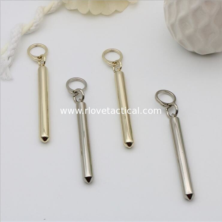 Custom high end shiny gold zinc alloy 53.7 mm metal zipper puller for bags