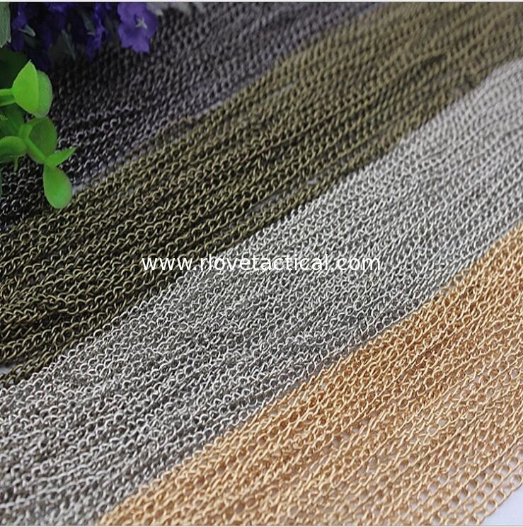 Cheap small 3 mm width iron gold decorative bag accessories metal shoulder chains for handbags