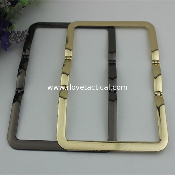 Fashion design zinc alloy decoration light gold 125 mm tote bag metal handle