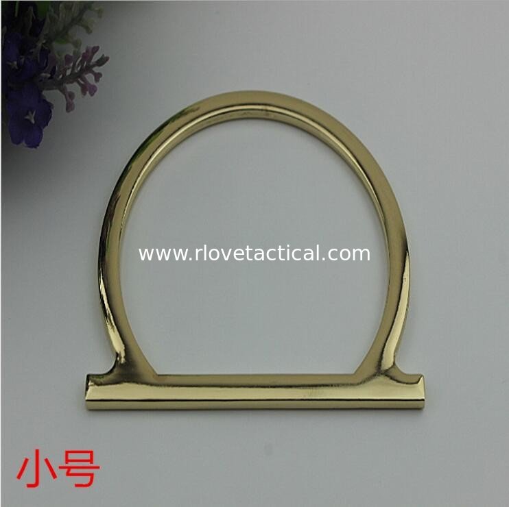 Handmade bag hardware holder light gold 85 mm metal accessory bag metal handle