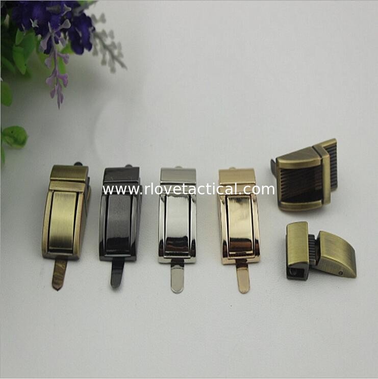 Small design purse metal zinc alloy light gold decorative hardware lock