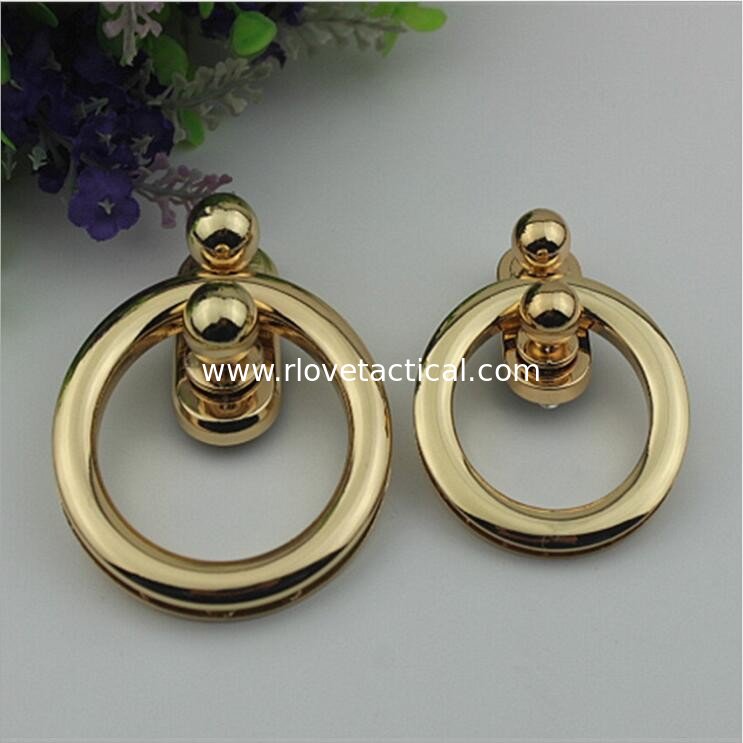 Bag Metal Fittings Fashion Light Gold Bag Turn Lock Twist Lock For Handbags/Purse