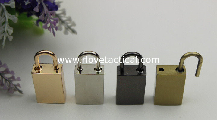 Multi-color easy open decoration hardware handbag hang lock without keys
