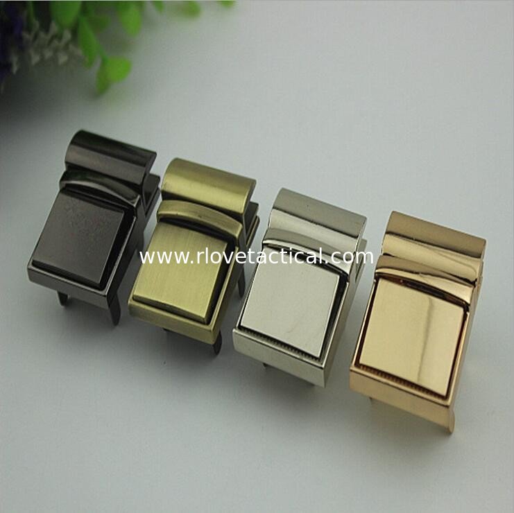 Hot sale Zinc Alloy High End 4 Colors Hardware Push Button Bag Lock