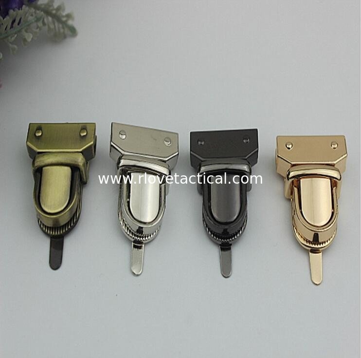Metal Fashion Purse Accessories Zinc Alloy Nickel Color Bag Handbag Purse Push Lock