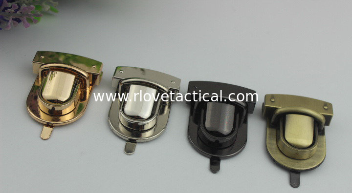 Fashionable design bag fitting zinc alloy gold color snap press locks for purse