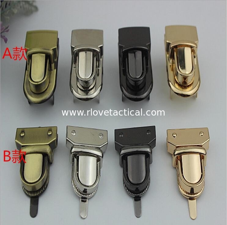 Good Quality Snap Button Plain Zinc Alloy Push Metal Lock For Bag Hardware Accessory