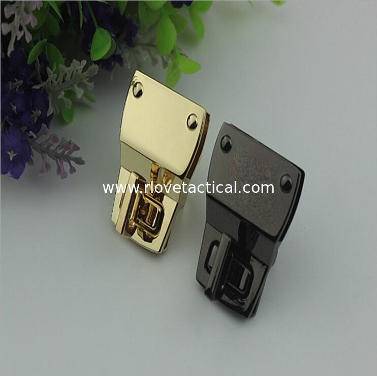 Dedicated design fashion accessories hardware gold metal twist lock for handbag