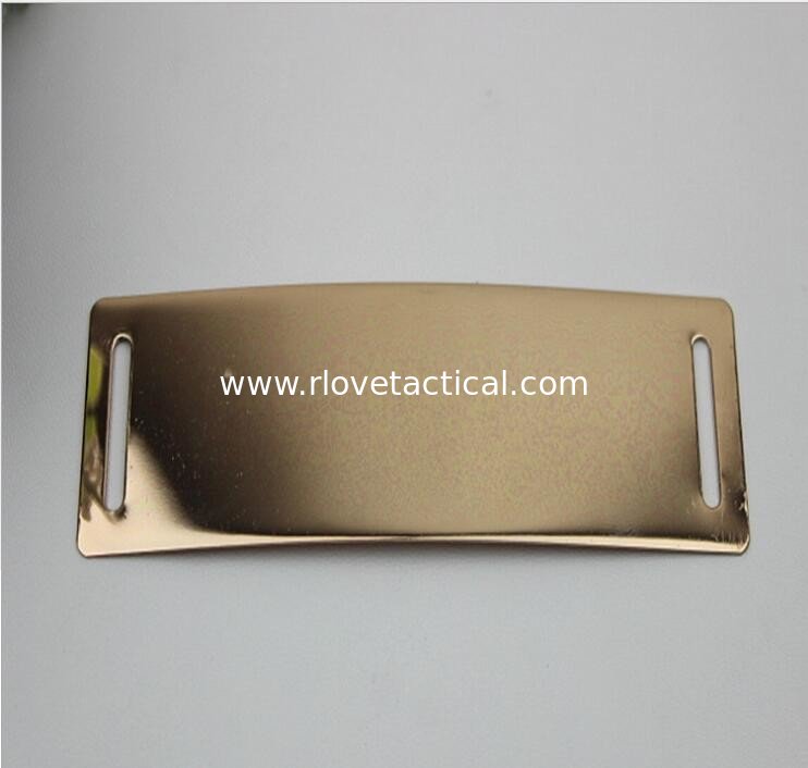 Shiny gold iron Material shoelace charm metal buckles for sports shoe