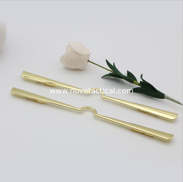 High quality luggage hardware accessories gold decorative lock strip decorative hardware long 174MM for sales