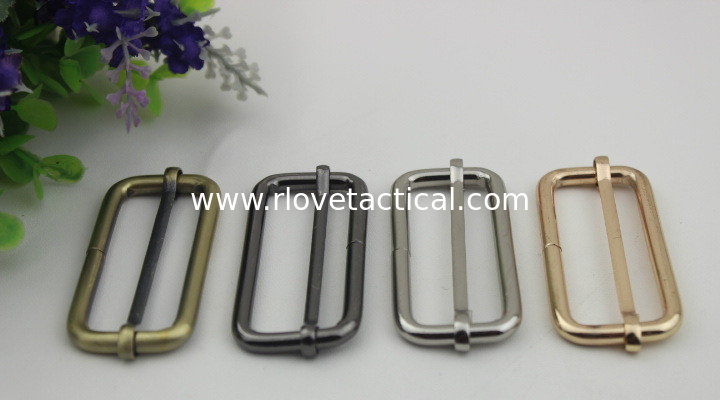 ECO -friendly multi-color 50 mm iron metal adjustable buckle for bag belt fittings