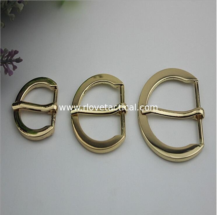 Factory direct 20 mm / 25 mm / 32 mm gold zinc alloy bag strap buckle leather bag metal roll pin belt buckle