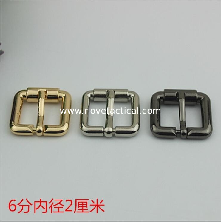 Manufacturer Personalized Zinc Alloy 20 MM Gunmetal Color Handbag Roll Belt Buckle Design