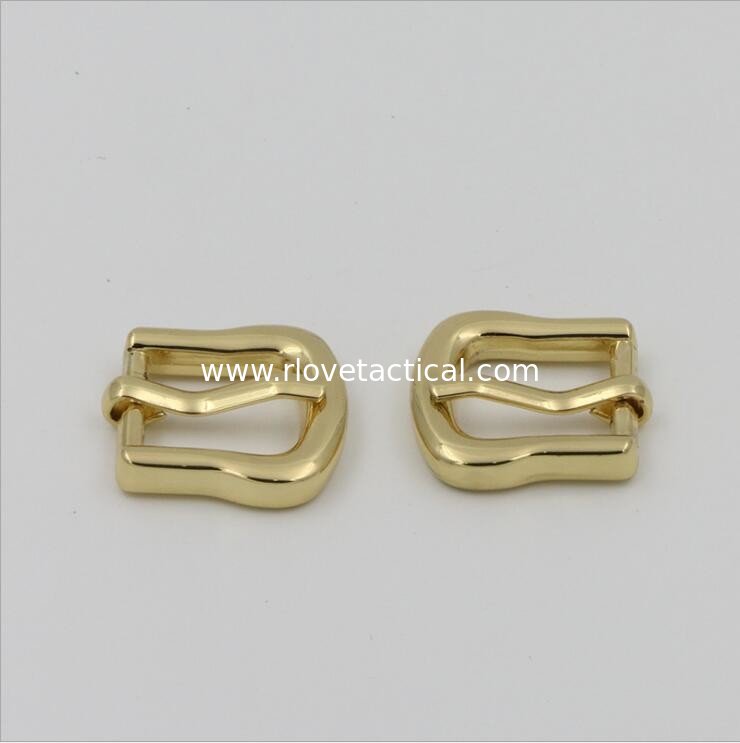 Factory promotional cheap zinc alloy gold plating 14.6 mm wholesale metal pin blank belt buckle for leather belts