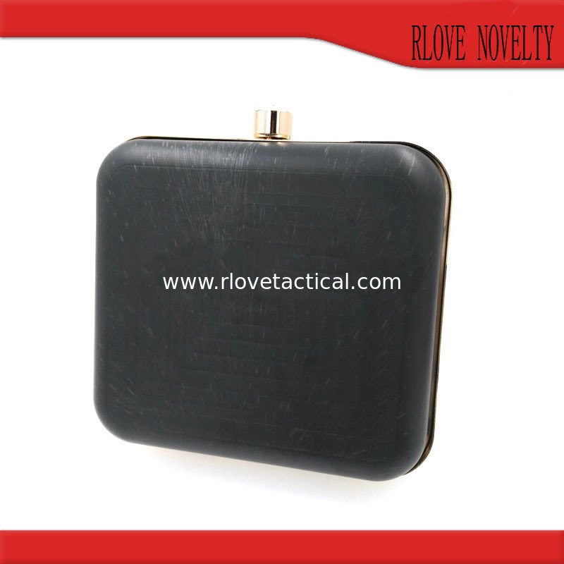 15.7*16.9 CM new design gold bag clutch metal purse frame with plastic shell