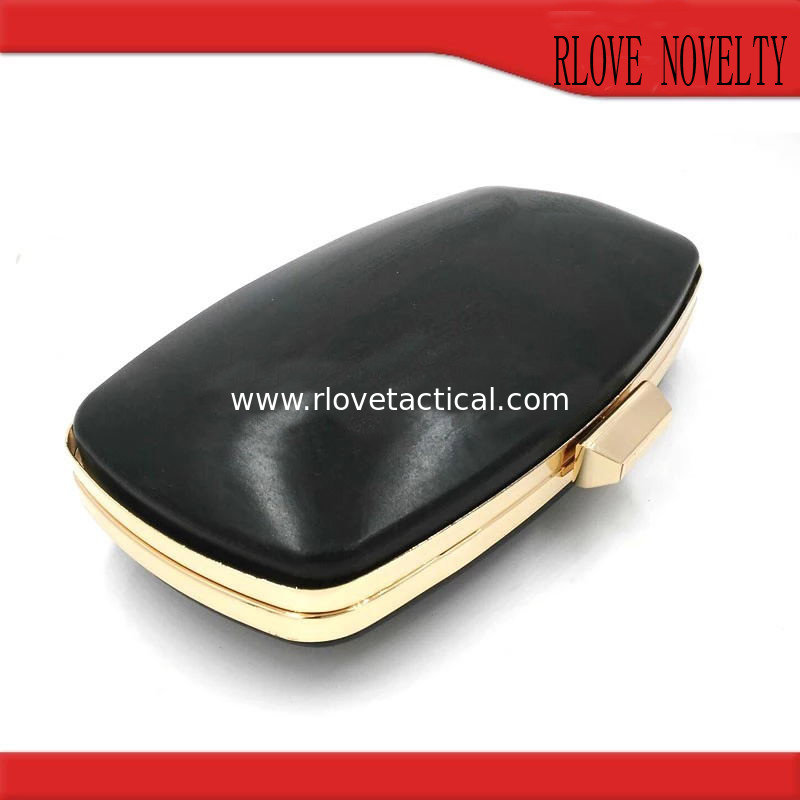 Factory price 207*118 mm light gold purse clutch frame evening clutches Guangzhou