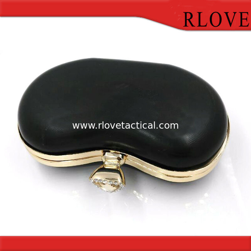 High Quality Wholesale Customized Gold Clutch Bag Box Iron Metal Purse Clutch Frame