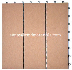 China WPC cheap portable wooden floor/prefabricated decking 310*310*25mm (RMD-D6) supplier