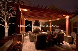 China Recycled square cheap fence posts sustainable WPC pavilion supplier