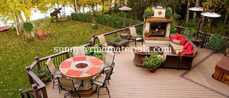 China Outdoor plastic floor wpc decking board surface Treatment co-extrusion(RMD-42) supplier