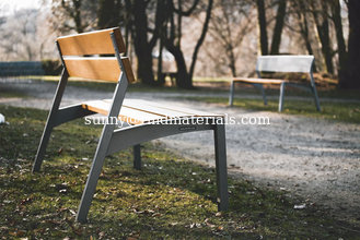 China Heat-prevention WPC park bench/Popular outdoor wpc bench supplier