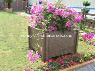 China Square wood plastic composite WPC flower pot cheap flower pots balcony flower pots supplier