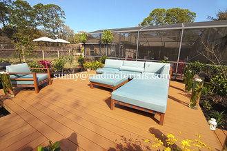 China Durable and Cheap Plastic Wood WPC Composite Hollow and Solid Outdoor Decking Brown supplier