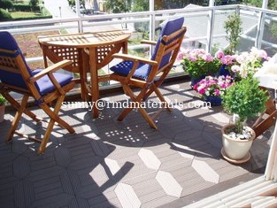 China WPC DIY tiles for Patio,Balcony,walkway supplier