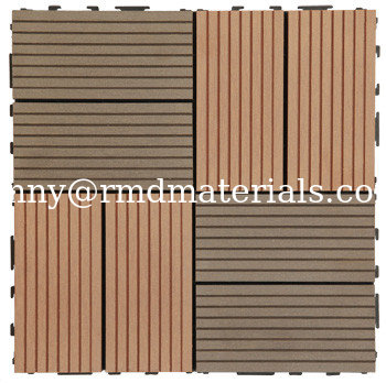 Outdoor Easy Install Waterproof WPC DIY Board/Flooring/Tiles 310*310*25mm (RMD-D2) supplier