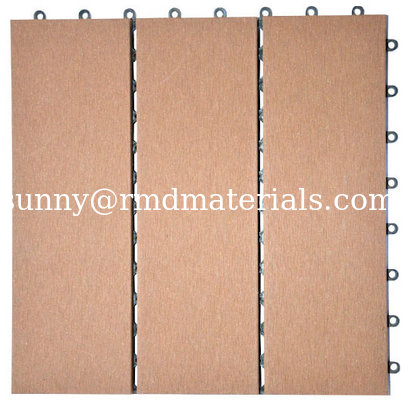 WPC cheap portable wooden floor/prefabricated decking 310*310*25mm (RMD-D6) supplier