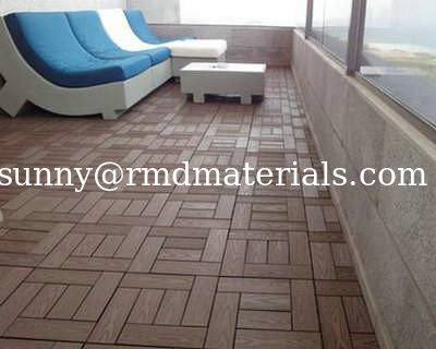 WPC cheap portable wooden floor/prefabricated decking 310*310*25mm (RMD-D6) supplier
